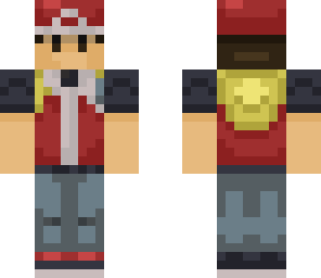 Pokemon Trainer Red | Minecraft Skin