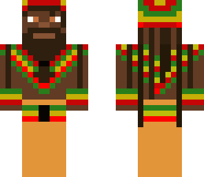 Rasta Man | Minecraft Skin