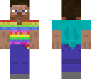 Rainbow Steve | Minecraft Skin