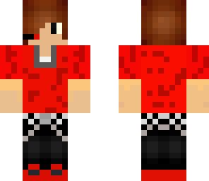 RED GAMER | Minecraft Skin