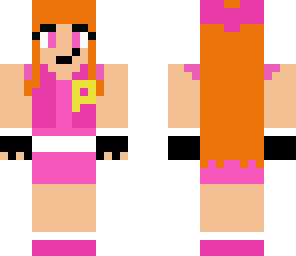 Powerpuff Girl Z- Blossom | Minecraft Skin