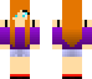 Orange Hair Girl | Minecraft Skin