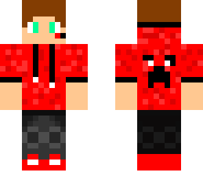 red gamer skin | Minecraft Skin