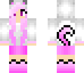 baby pink cat girl | Minecraft Skin