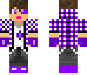hacker teen purple | Minecraft Skin