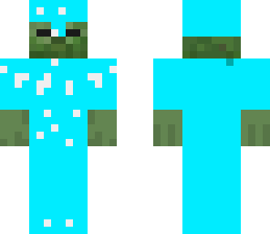Zombie with diamond armour | Minecraft Skin