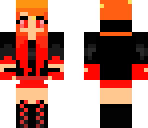 cute blaze girl | Minecraft Skin