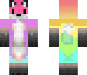 Rainbow Fox | Minecraft Skin