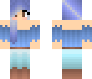 trendy ocean girl | Minecraft Skin