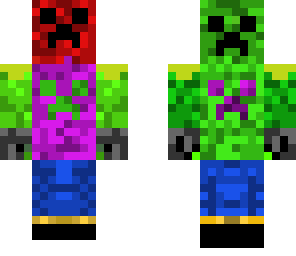 creeper multi color | Minecraft Skin