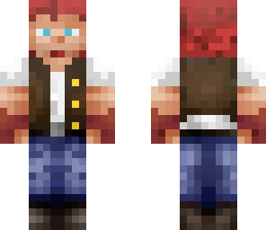 Red hair hd steve glove fix | Minecraft Skin