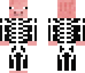 Skeleton pig | Minecraft Skin