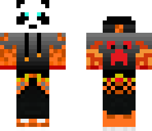 Fire Panda | Minecraft Skin