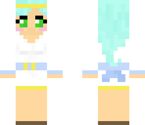 Blue haired tiara girl | Minecraft Skin
