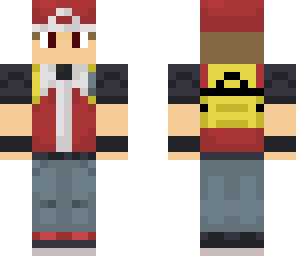 Pokemon Trainer Red | Minecraft Skin