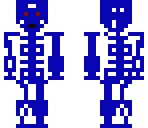 blue demonic skeleton | Minecraft Skin