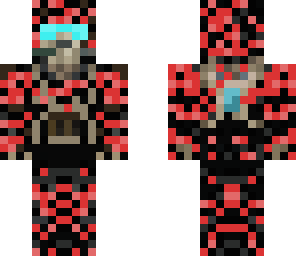 Nether Camouflage Soldier | Minecraft Skin