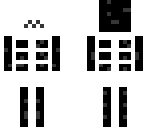 rotting black skeleton | Minecraft Skin