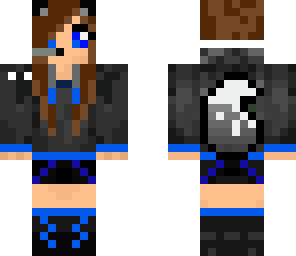 gamer wolf girl | Minecraft Skin