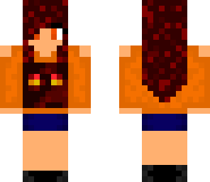 Magma Girl | Minecraft Skin