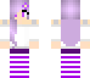 Cute Purple Girl | Minecraft Skin