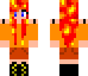 Lava girl | Minecraft Skin