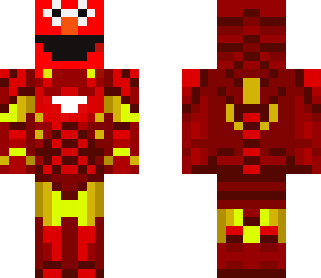 elmo iron man | Minecraft Skin
