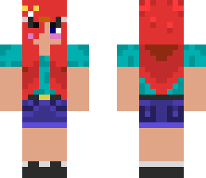 fofinha ruiva de oculos | Minecraft Skin