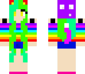 Rainbow Cat | Minecraft Skin