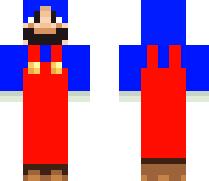 blauwe mario | Minecraft Skin