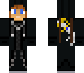 Roxas Organization With Keyblade | Minecraft Skin