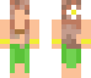 8 - Bit Hula Girl | Minecraft Skin