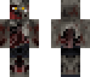 Skinny Zombie from Deadlight | Minecraft Skin