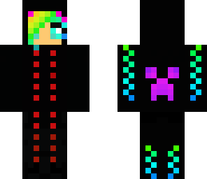 the girl in a black cape | Minecraft Skin