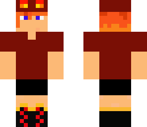 Human magma cube boy | Minecraft Skin