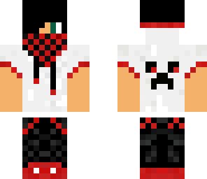 red creeper gamer | Minecraft Skin