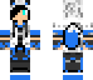 Blue Wolf Boy | Minecraft Skin