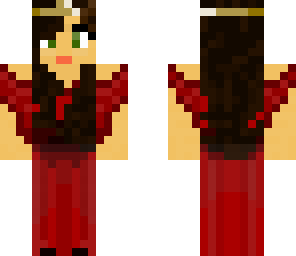 Marion- Red Pagan with Crown | Minecraft Skin