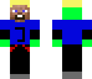 Neon Steve classic | Minecraft Skin