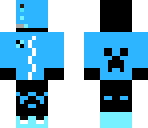 Blue Space Man | Minecraft Skin