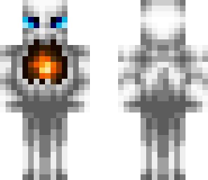 Blue Eyed Fire Daemon | Minecraft Skin