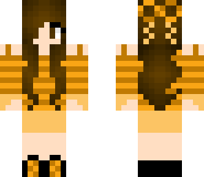 Effie TRUMPETs SKIN ONLY orange | Minecraft Skin