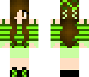 effie TRUMPETs SKIN ONLY green | Minecraft Skin