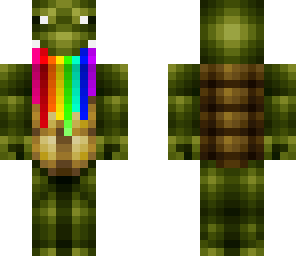 Rainbow Turtle | Minecraft Skin