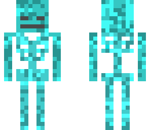 diamond skeleton | Minecraft Skin