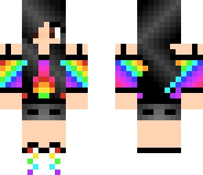 Rainbow DJ Girl | Minecraft Skin