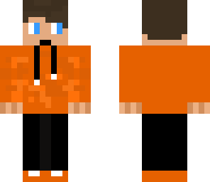 Orange Hoodie | Minecraft Skin