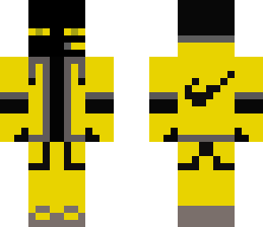 yellow enderman v3 | Minecraft Skin