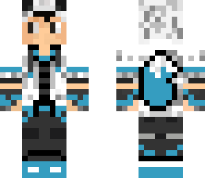 Blue wolf boy | Minecraft Skin