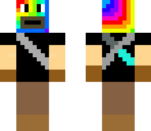 rainbow gamer | Minecraft Skin